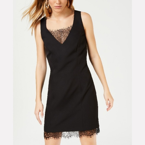 Bar III | Dresses | Bar Iii Lacetrim Bodycon Dress | Poshmark